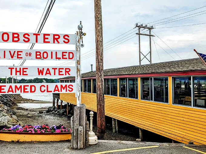 Brown's iconic yellow exterior promises seafood nirvana – like a lighthouse guiding hungry souls to lobster salvation.