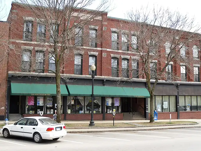 Historic brick buildings line Keene's charming Main Street, where small-town New England character comes alive without emptying your wallet.