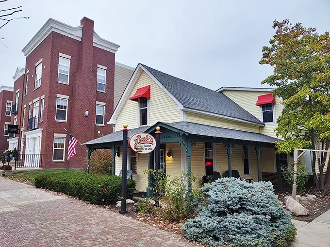 Red awnings welcome you to burger nirvana – your diet plan's worst nightmare and your taste buds' best friend.