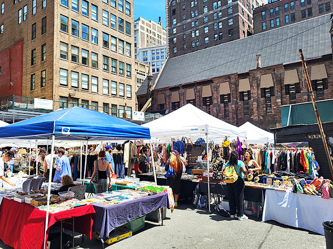 Chelsea Flea (New York): Bargain hunters' paradise in full swing. Every table at Chelsea Flea tells a story—some stranger than fiction, all waiting for new chapters.