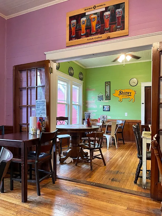 Colorful dining rooms with mismatched chairs and whimsical décor create that perfect "I've discovered something special" feeling that makes a meal memorable.