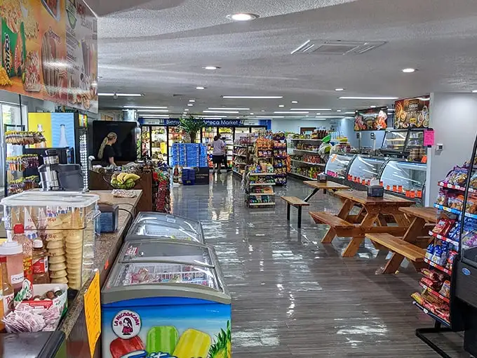 Step inside and discover a world where market meets mealtime—a one-stop shop for both authentic Mexican groceries and unforgettable tacos.