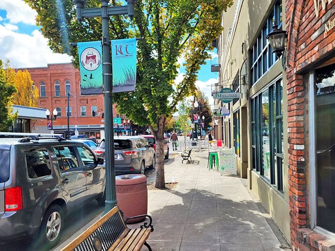 Klamath Falls welcomes visitors with a beautifully landscaped sign that promises small-town charm without small-town boredom.