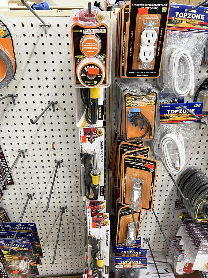Hardware heaven awaits the DIY enthusiast. These electrical supplies would make Tim "The Tool Man" Taylor grunt with approval—and at prices that won't short-circuit your wallet.