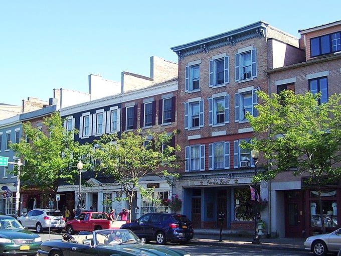Historic charm meets culinary excellence along Jordan Street, where 19th-century buildings house restaurants that elevate comfort food to art form status.