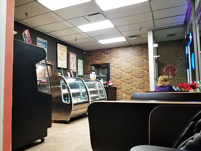 Inside, brick walls and simple furnishings let you know immediately: this place is about the food, not the frills.