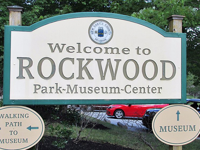 "Welcome to Rockwood" indeed – though that cheerful sign doesn't quite prepare you for the delicious shivers awaiting beyond those directional arrows.