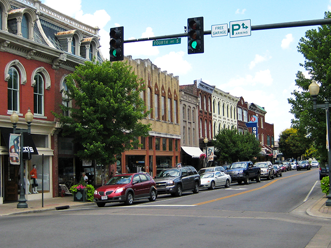 Franklin's historic downtown – where every brick has a story and every storefront window invites you in for a spell.