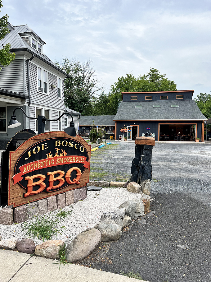 Meat candy for grown-ups! Joe Bosco's ribs showcase that beautiful bark that's like the crust on a perfect loaf of bread—essential and irresistible.