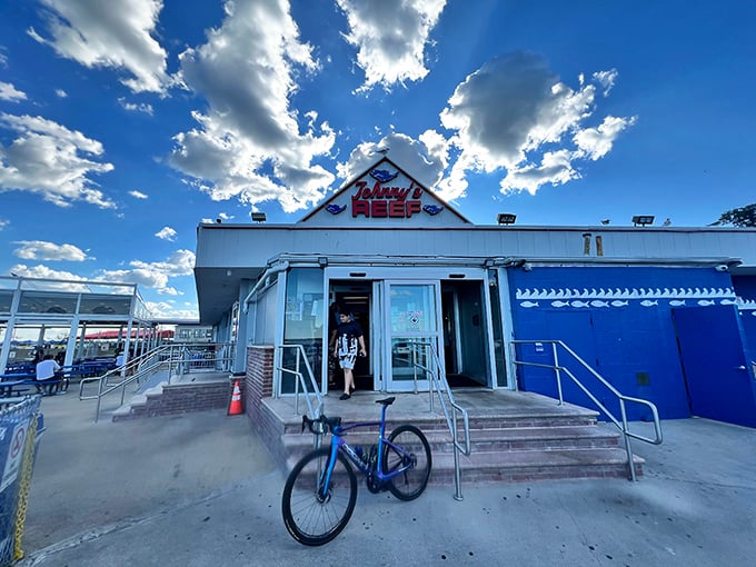 Johnny's Reef stands proud at City Island's edge – where Bronx meets sea and hungry New Yorkers meet their seafood match.