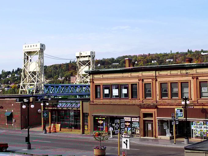 The iconic lift bridge connects Houghton's affordable neighborhoods – where your Social Security check stretches further than that bridge across the canal.