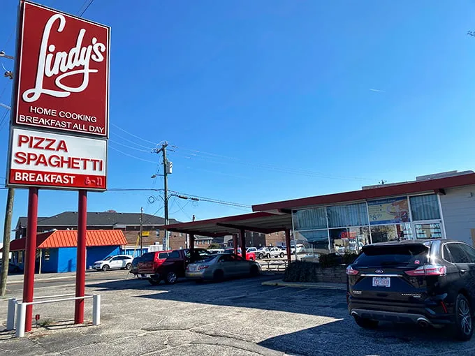 Where pancakes and pizza happily coexist on the same menu – a diner that truly understands life's important choices.