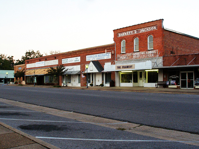 The historic heart of Monroeville captures that perfect small-town vibe where shop owners still remember your name and your coffee order.