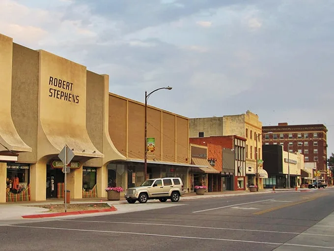 Colorful storefronts stand shoulder-to-shoulder in Scottsbluff, like old friends who've weathered life's storms together for a century.