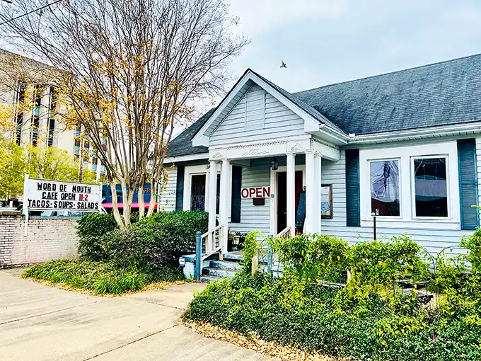 Word of Mouth occupies this charming little house where the sandwiches are anything but little.