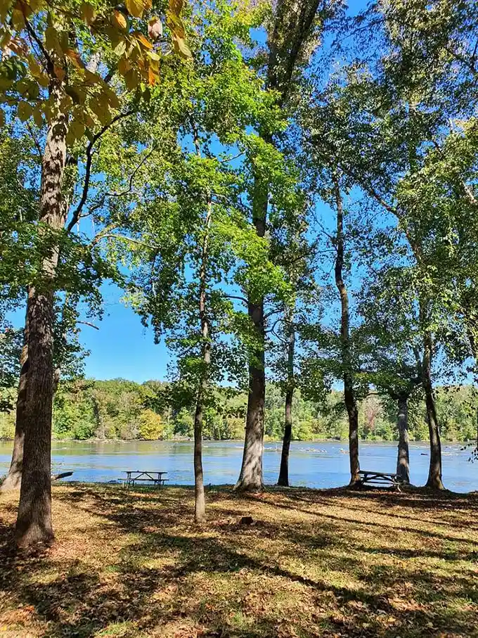The Catawba's crystal waters put on a daily light show that beats anything Vegas has to offer—and the ticket price is unbeatable.