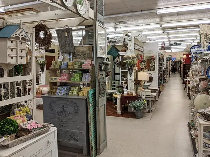 Down the rabbit hole we go! Each aisle leads to new discoveries, with vendors creating miniature kingdoms of collectibles that beckon explorers to wander further.