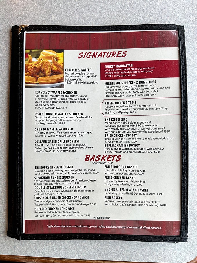 Menu decisions have never been more deliciously difficult. The "Signatures" section is aptly named—each dish has secured its place in Indianapolis food lore.