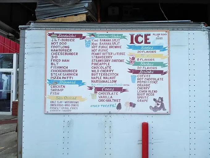 This menu board is poetry for the hungry soul—a colorful tapestry of comfort foods that makes decision-making the day's most delicious challenge.