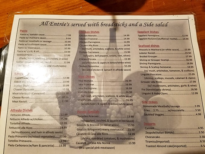 This menu isn't just a list of food—it's a roadmap to happiness, with prices that won't make your wallet weep.