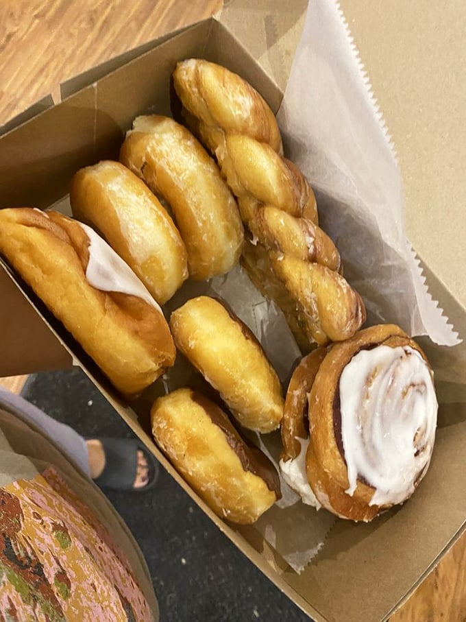 Heaven in a box! These golden-fried treasures are the reason elastic waistbands were invented.