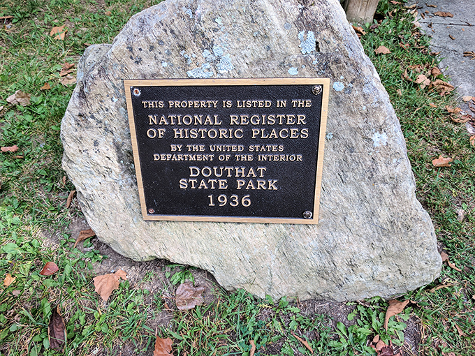 Not all badges of honor come on sashes—this 1936 National Register marker proves Douthat was Instagram-worthy long before Instagram existed.