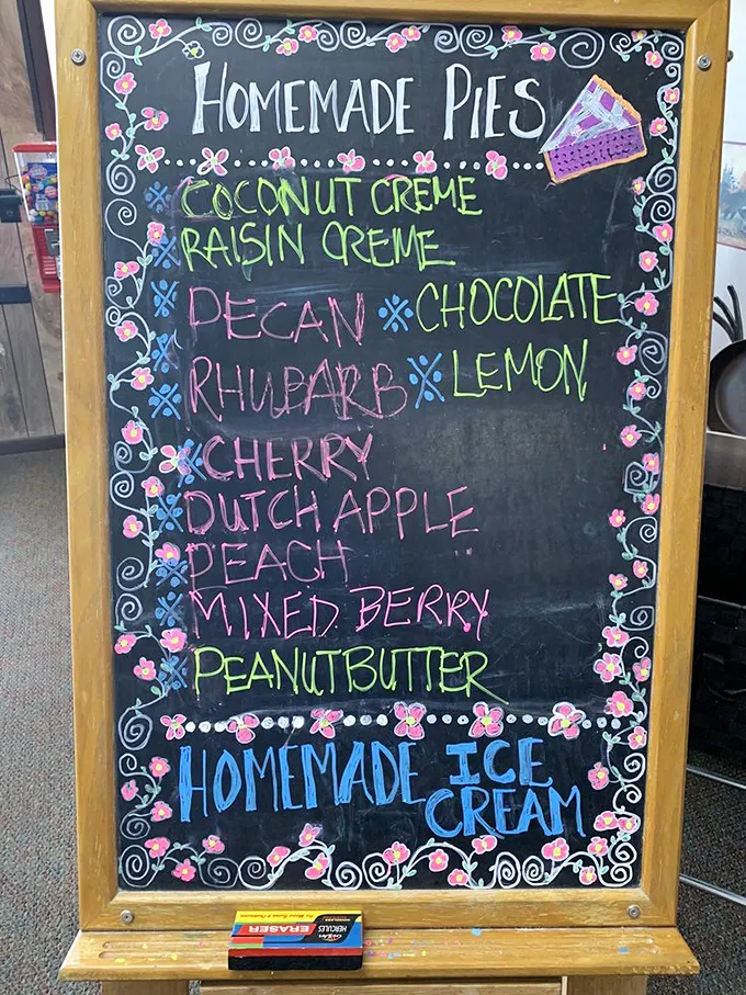 This colorful chalkboard menu is Kansas's version of the Louvre – except every masterpiece listed can be devoured with a side of ice cream.