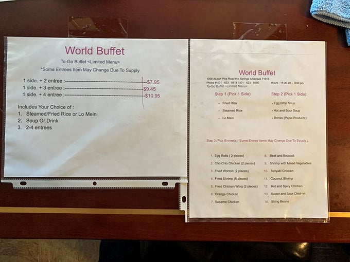 The menu that launched a thousand road trips. Decisions, decisions – though veterans know the correct answer is "one of everything."