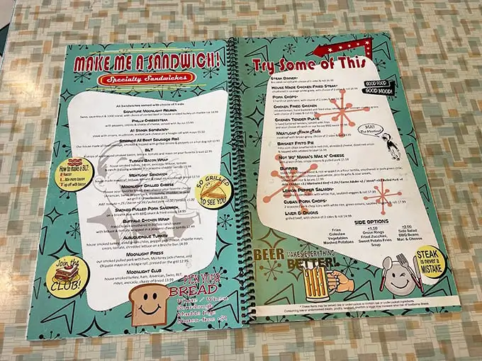 This isn't just a menu—it's a roadmap to happiness. "Make Me a Sandwich" isn't a command; it's an invitation to culinary bliss that's impossible to refuse.