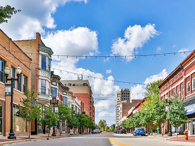 Elgin's downtown combines architectural character with small-town prices – proving retirement doesn't require a Manhattan budget for metropolitan perks.