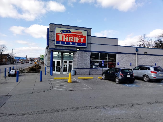 Red, White & Blue's patriotic facade – where the American dream of getting more for less comes true daily.