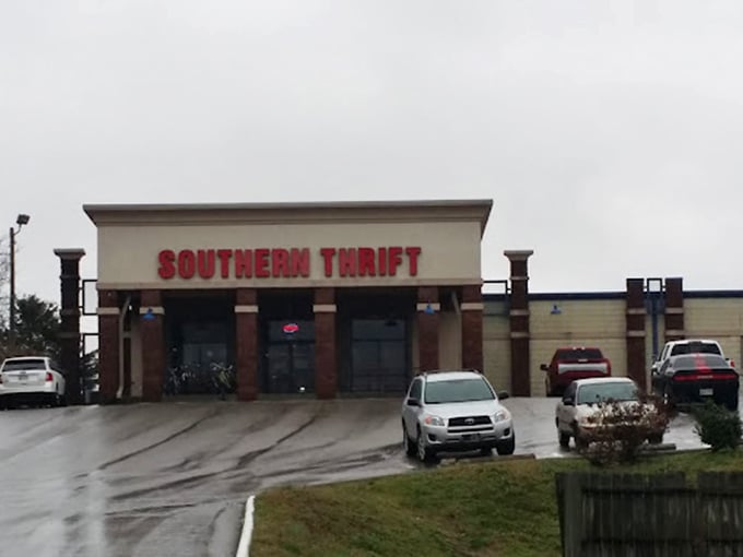 Southern Thrift's unassuming storefront hides a universe of possibilities—like finding a Rolex in your cereal box, but more likely.