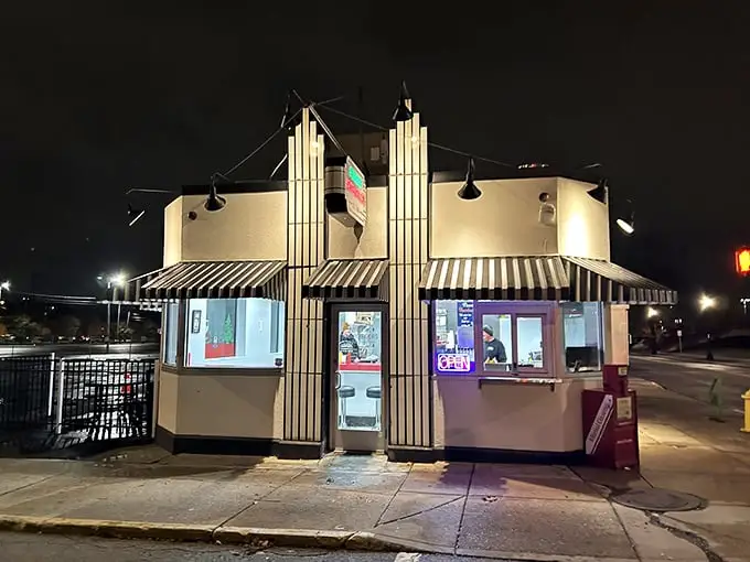 This little white building holds big burger secrets – thin patties with crispy edges that haunt your dreams for weeks.