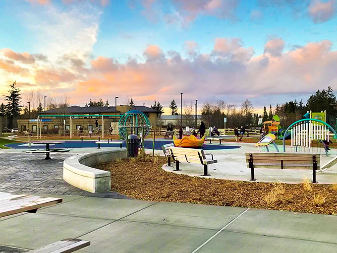 Family-friendly parks dot the Bellingham landscape, offering affordable entertainment where kids can burn energy while parents save money.