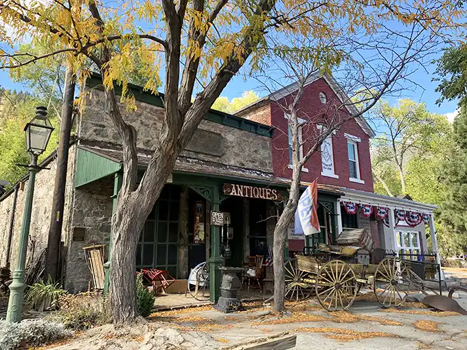 Time travel isn't theoretical in Genoa – just step into this antique shop where vintage wagons and weathered wood tell stories of Nevada's colorful past.