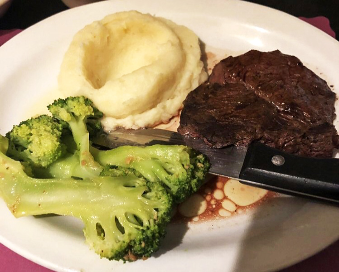 This filet mignon doesn't need fancy plating—just a knife, a willing appetite, and perhaps a moment of silent appreciation before diving in. 