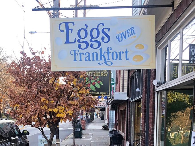 Eggs Over Frankfort: Behind that unassuming brick facade lies a breakfast revolution that will forever change how you think about morning food.