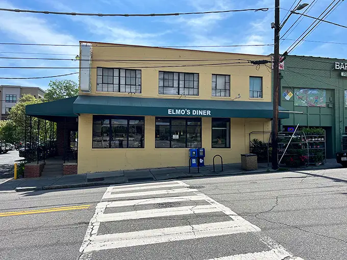 Elmo's cheerful yellow building houses comfort food treasures that have Durham locals lining up like it's reunion day.