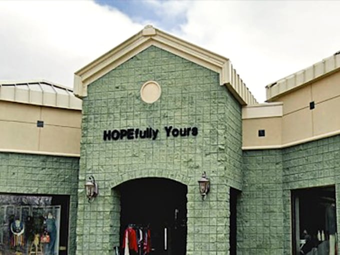 Behind that mint-green exterior lies a world where "hopefully yours" isn't just a name—it's the whispered prayer of every thrifter.
