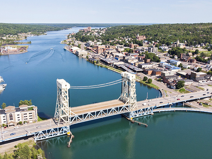 Houghton's historic downtown stretches along the waterfront, offering views that million-dollar cities would envy. Small-town charm with big-time scenery!
