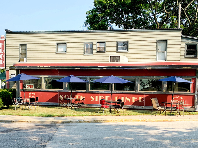 South Side Soda Shop (Goshen): Classic red diner dreams come true! South Side's vintage charm beckons you to slide into a booth and order pie à la mode.