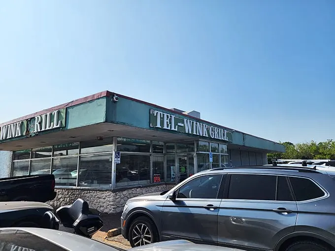 Tel-Wink Grill's vintage exterior is like a time machine – step inside for breakfast that predates avocado toast and food photography.