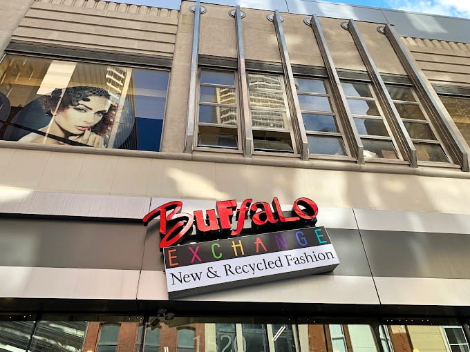 Downtown Philly's fashion recycling headquarters – where yesterday's impulse buys become tomorrow's statement pieces.