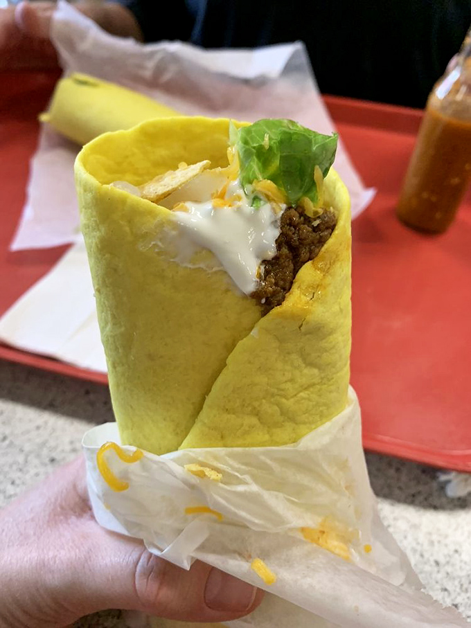 The Supreme Burrito—where beef, cheese, and fresh lettuce create a handheld masterpiece that's worth the drive from anywhere in Oklahoma.