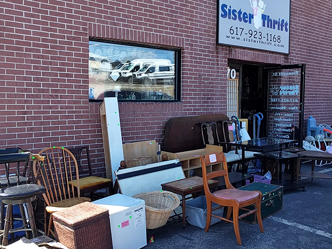 Sister Thrift's exterior might be humble, but inside lies a wonderland of budget-friendly discoveries.