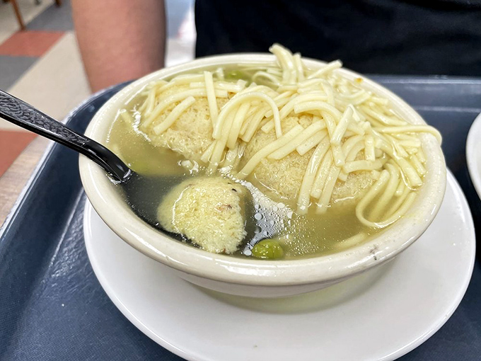 Who invited the noodles to the matzo ball party? Everyone, that's who—because more is more when it comes to pure comfort.