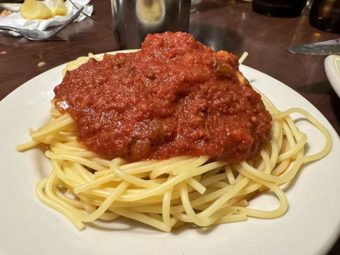 This spaghetti classica doesn't need fancy clothes or trendy ingredients – it's the Frank Sinatra of pasta, timelessly cool and deeply satisfying.