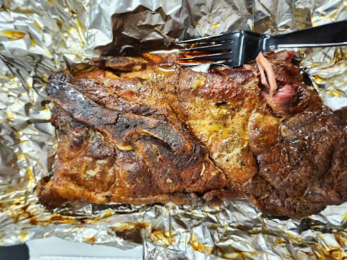 This isn't just meat; it's a tender love letter to slow-cooking. Fork-tender brisket that doesn't need a knife – or even teeth.
