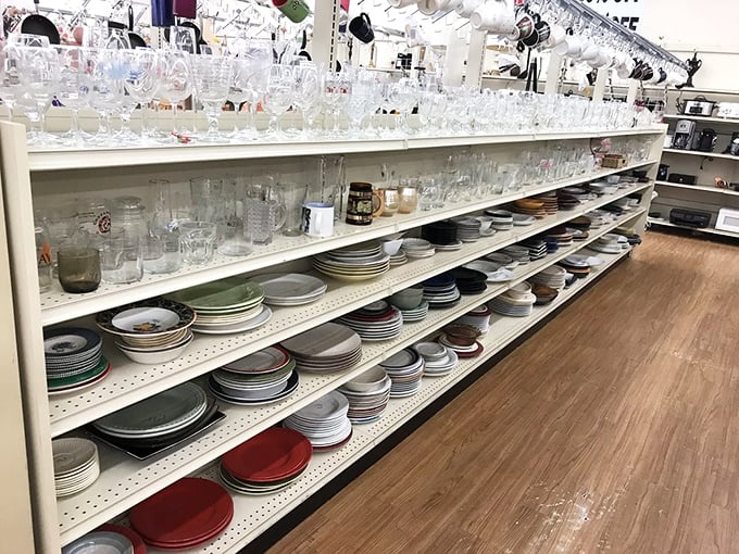Mismatched plates and vintage glassware—because the best dinner parties happen when every piece has its own personality.
