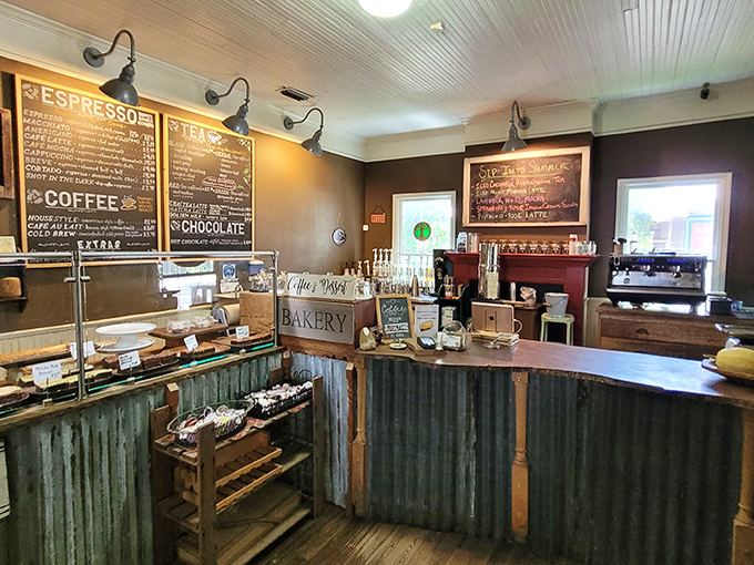 The bakery counter at Mosswood doesn't just sell pastries; it sells the fantasy that you too could abandon city life for a charming café in a historic town.